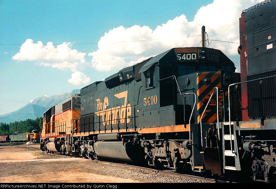 Denver Rio Grande&Western SD40-2T No.5400 Provo,Utah July 20,1997.